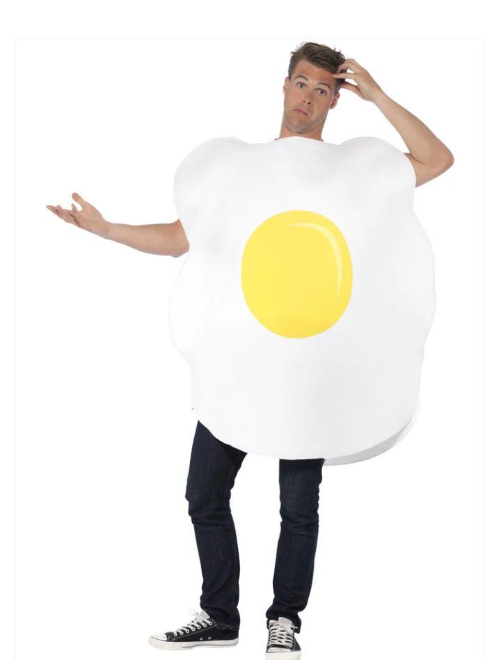 Costume Adult Food Fried Chicken Egg Tabard